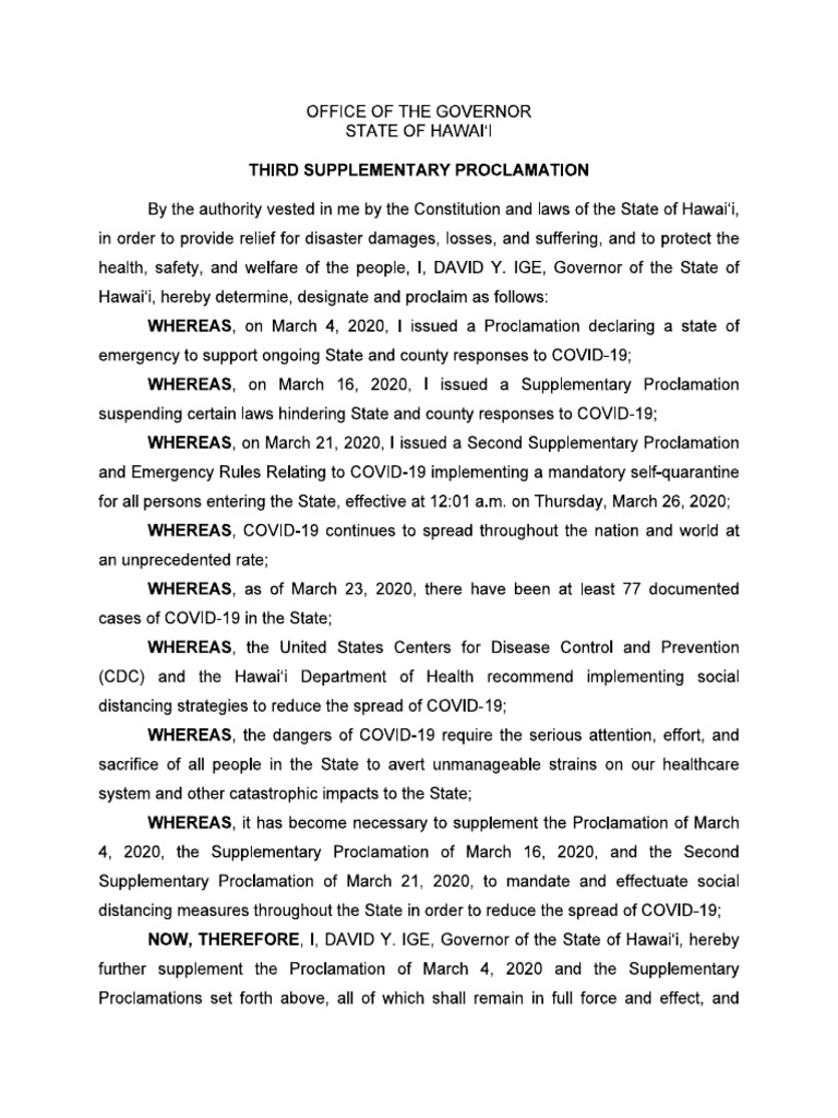 Stay at Home Order | PDF