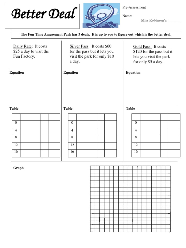 Graphing Performance Assessment Template | PDF | Cartesian Coordinate ...