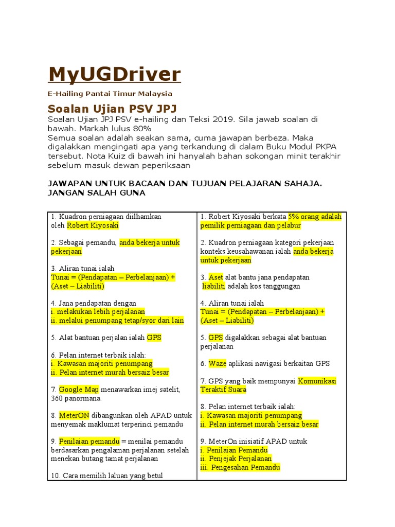 NOTA MyUG | PDF