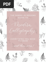 Modern Calligraphy Practice Sheets | PDF | Teaching Methods & Materials