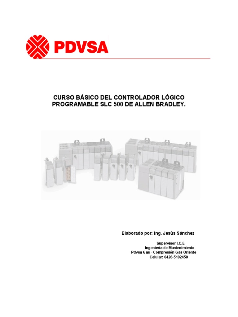 Manual SLC 500 para El Curso | PDF | Controlador lógico programable ...