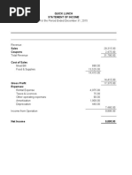 Uno Sari - Sari Store Income Statement | PDF