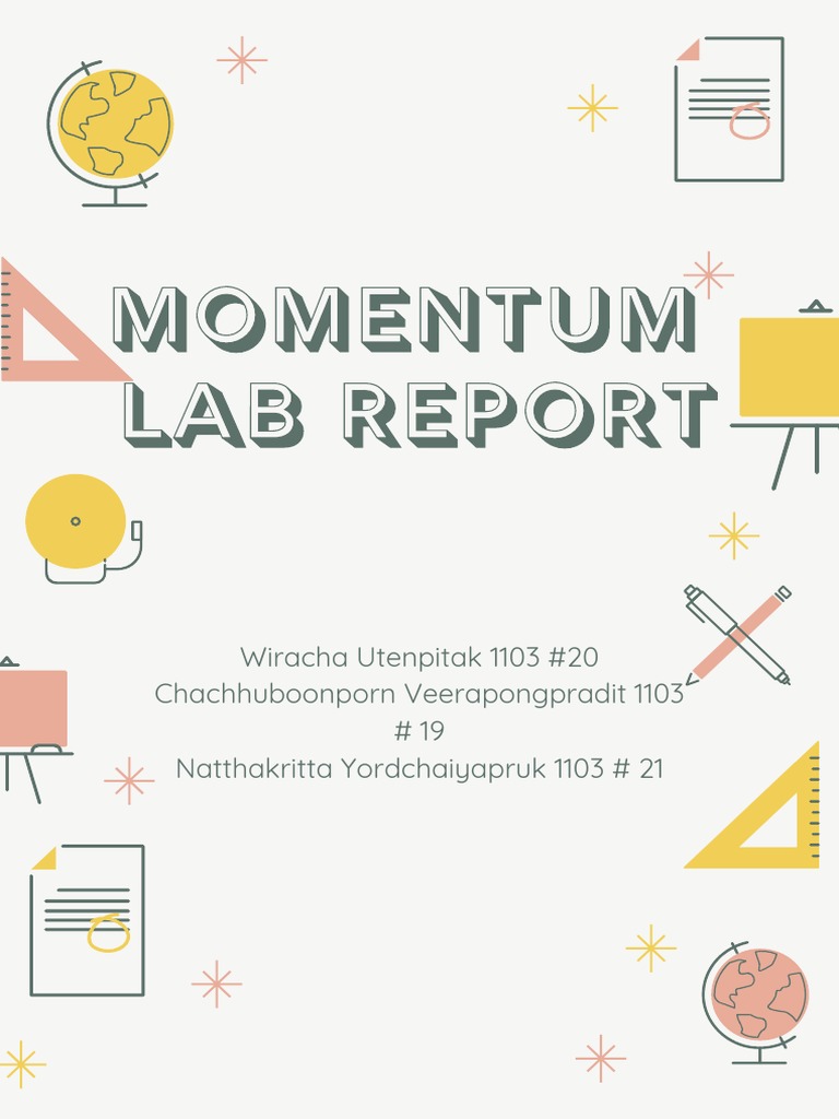 Momentum Lab Report 1 | PDF | Collision | Momentum