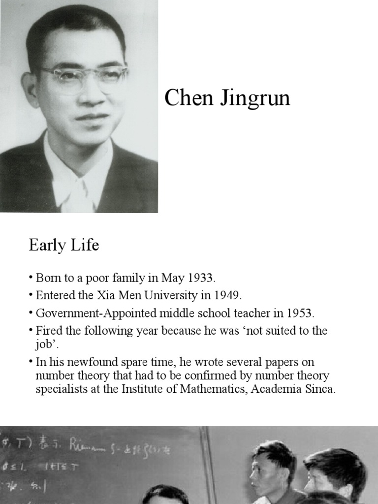 Mathematicians: Chen & Kaprekar | PDF | Prime Number | Conjecture