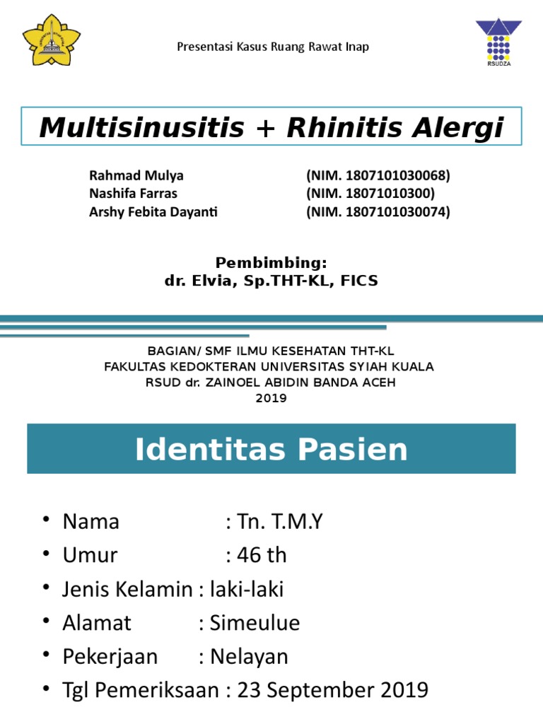 Kasus Ruangan SInusitis Maxillaris Bilateral | PDF