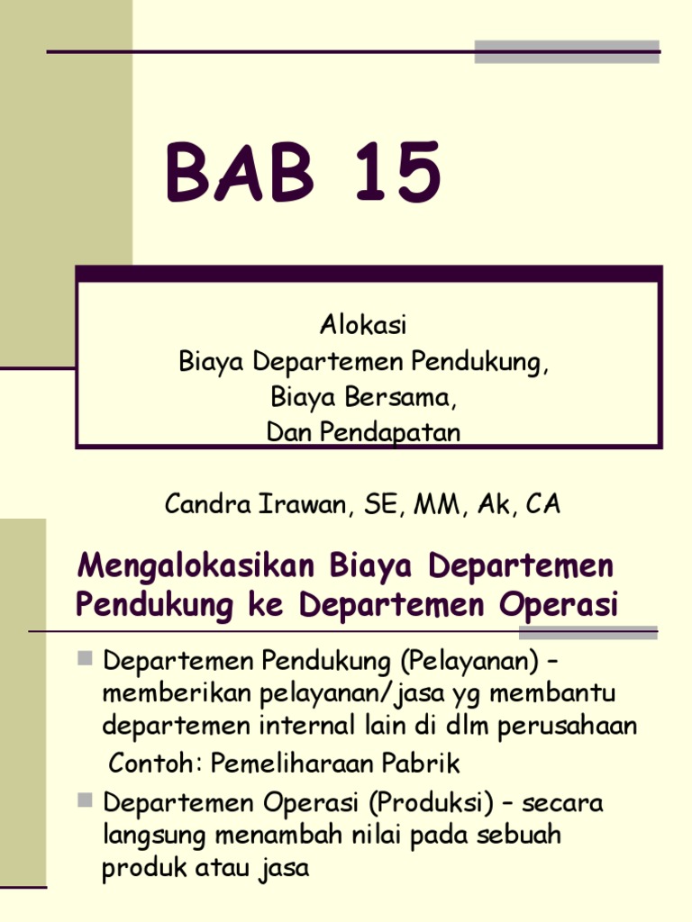Akbi 2-Pertemuan 4 - Bab 15 | PDF | Bisnis | Pengelolaan Keuangan & Uang
