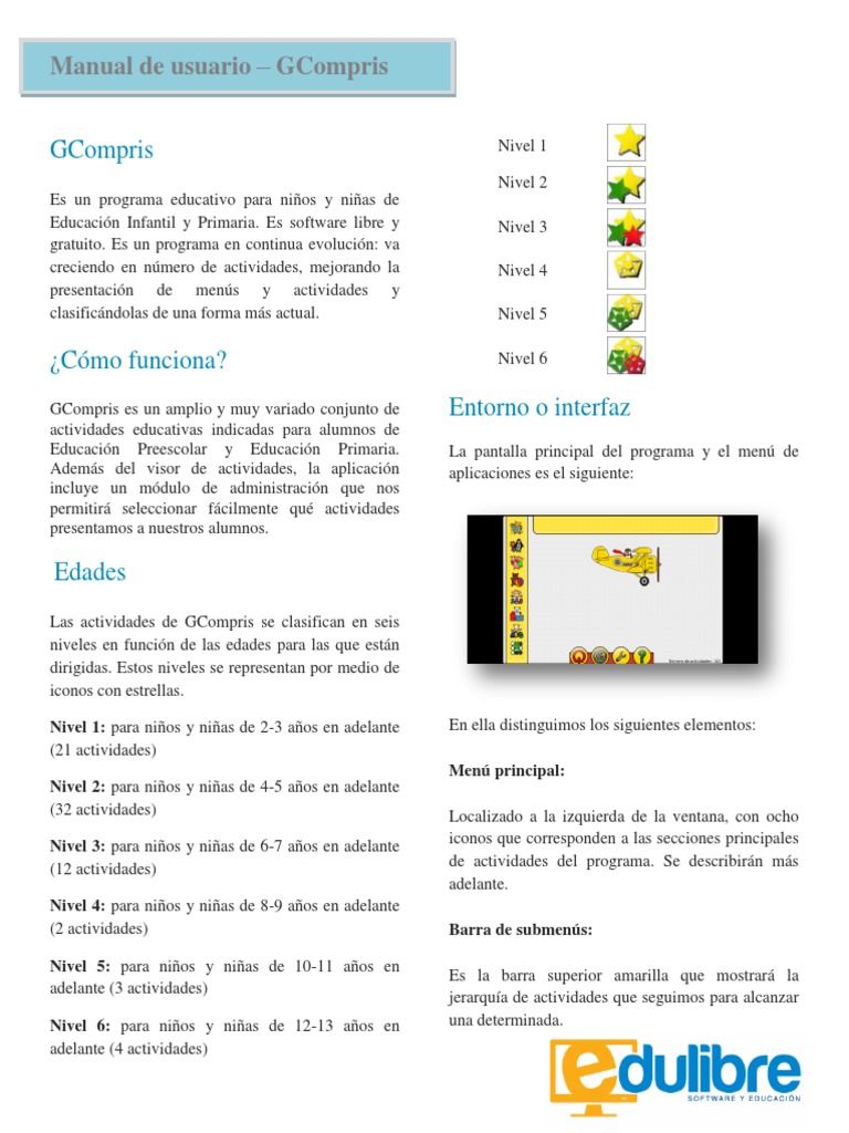 Manual Gcompris | PDF | Animación | Memoria