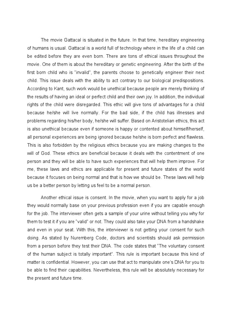 Ethical Issues Surrounding Genetic Engineering and Discrimination in ...