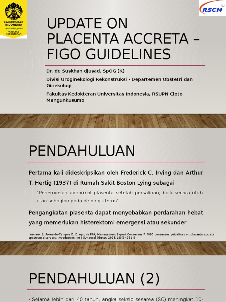 Update On Placenta Accreta - FIGO Guidelines | PDF