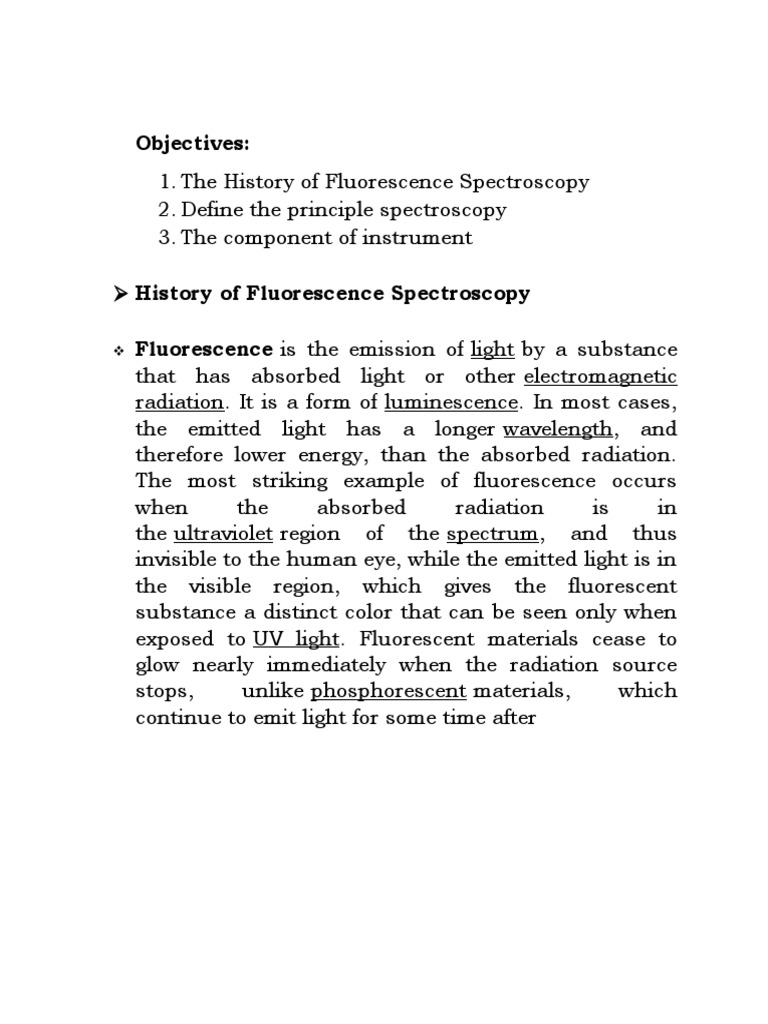Molecular Fluorescence Spectros | PDF | Fluorescence Spectroscopy ...