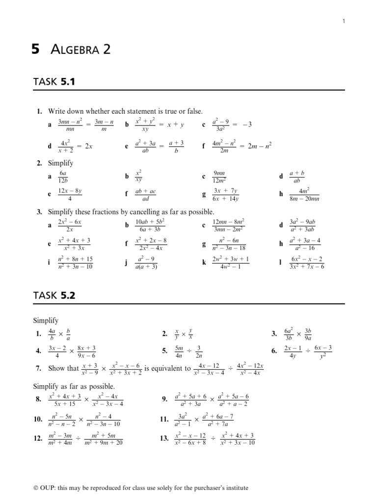 HW - Chapter - 5 - Algebra 2 PDF | PDF | Mathematical Objects ...