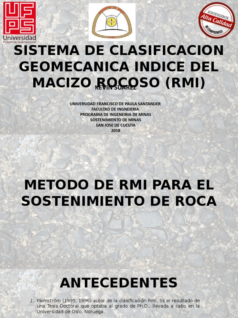 Expo RMI | PDF | Túnel | Materiales