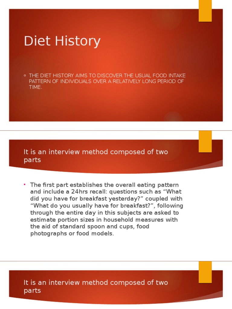 Diet History | PDF | Lifestyle