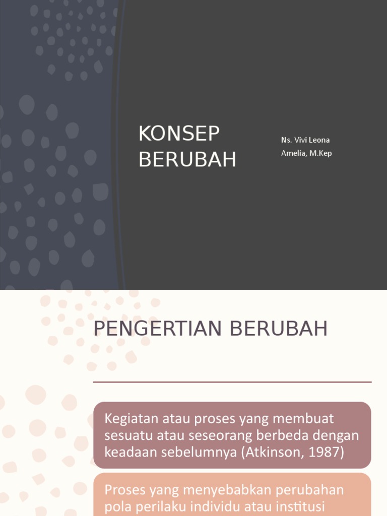 Teori dan Strategi Perubahan Keperawatan | PDF
