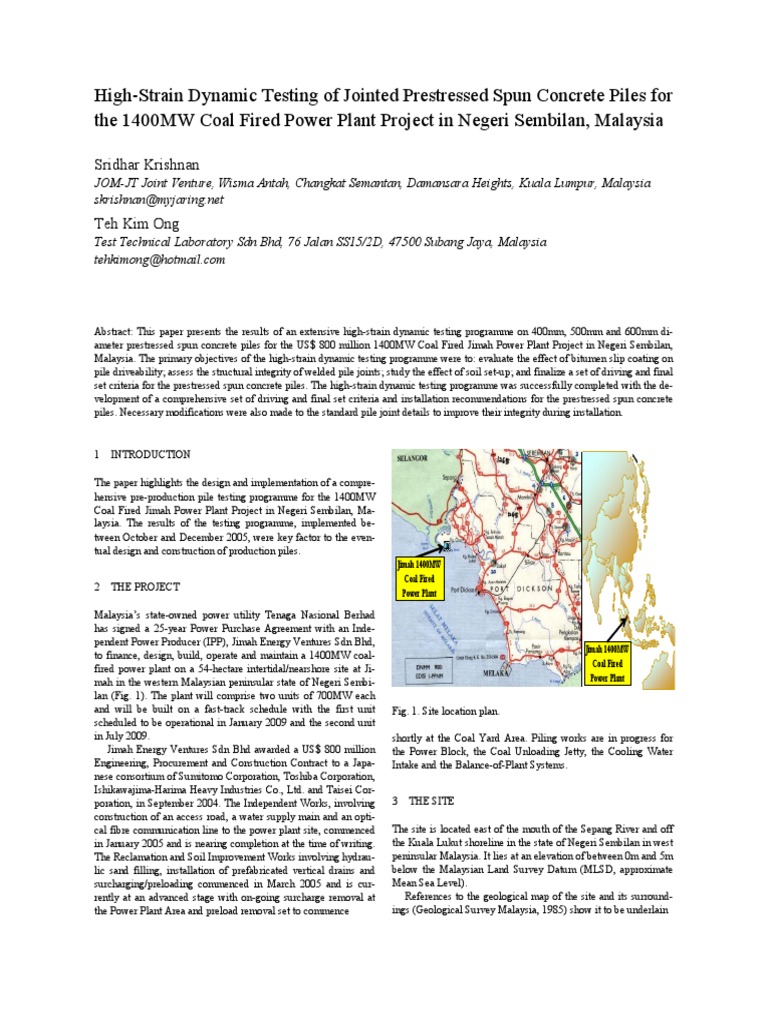 16SEAGC-Jimah Power Plant-Teh | PDF | Deep Foundation | Stress (Mechanics)