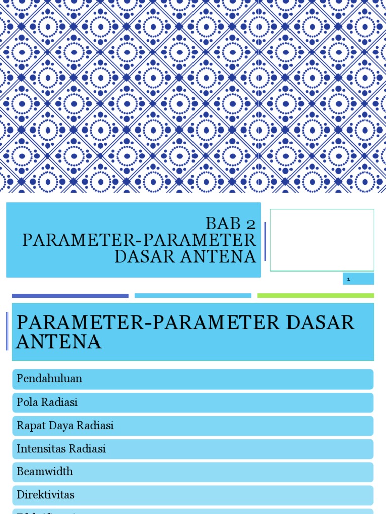 4 Parameter-Parameter Dasar Antena PDF | PDF