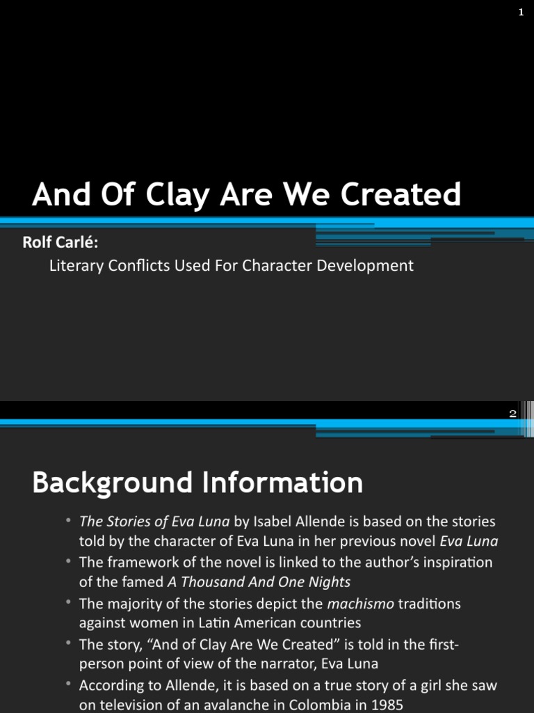 Rolf Carlé in "And of Clay" Analysis | PDF | General Fiction | Young Adult