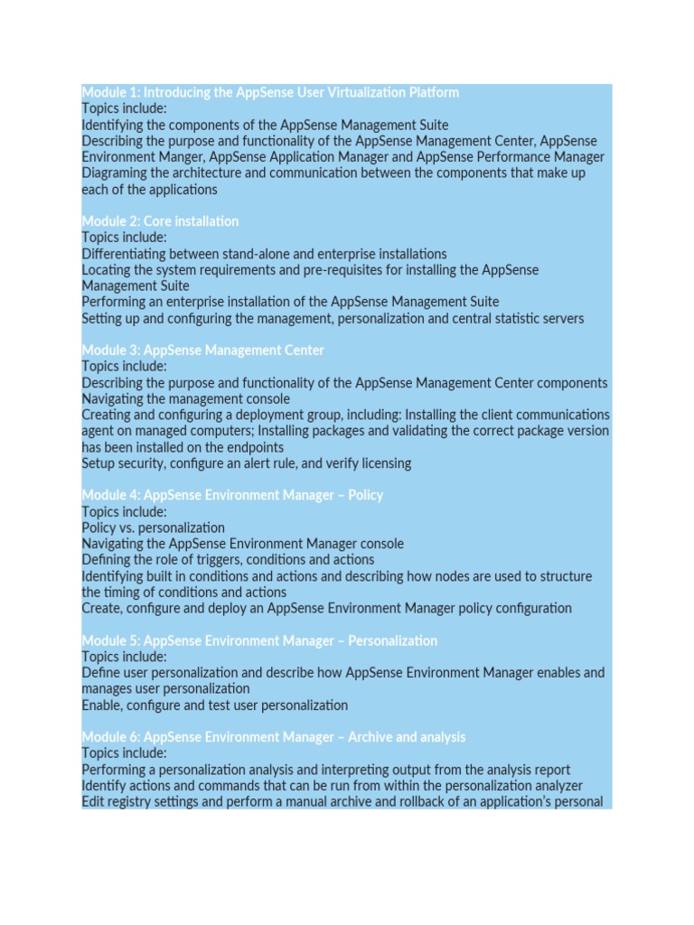 Appsense Curriculum | PDF | Application Software | Computer Network