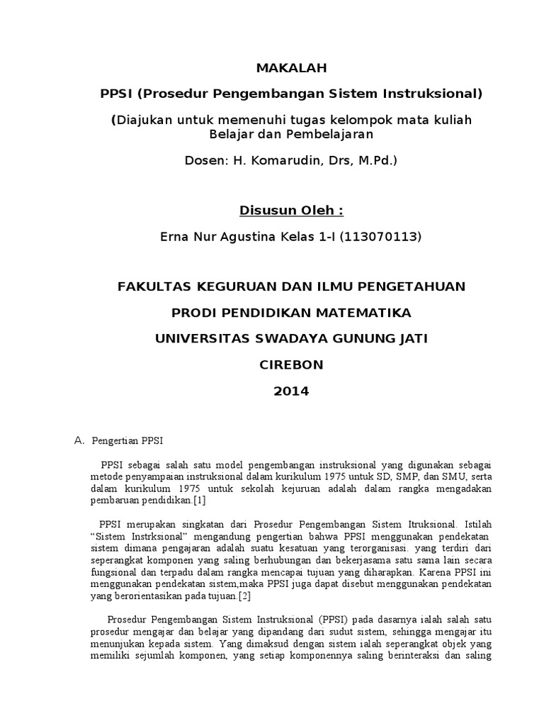 Makalah Ppsi | PDF