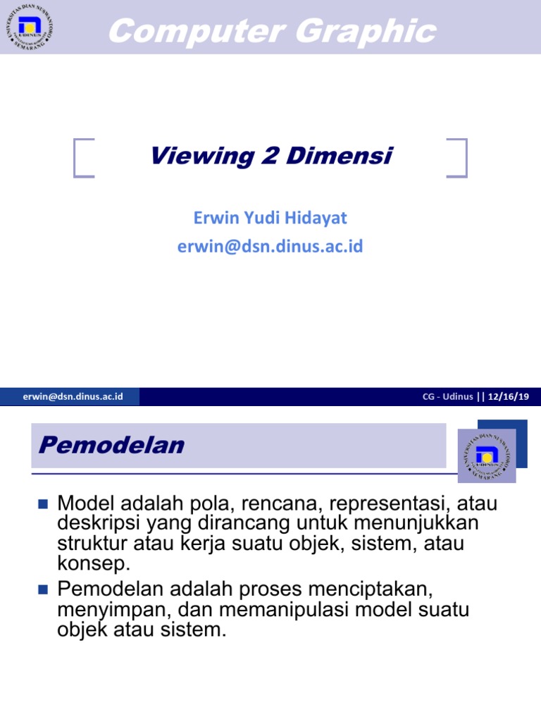 05a. Intro To Viewing and Clipping 2D PDF | PDF