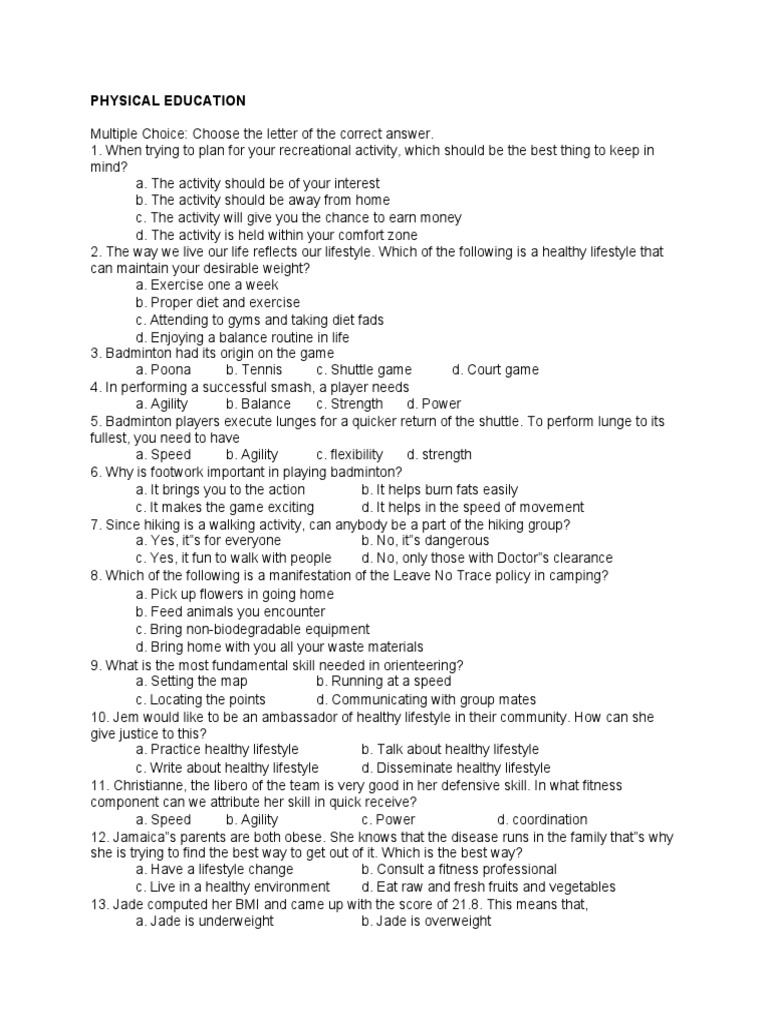 4th Quarter Exam Grade 9 | PDF | Energy Homeostasis | Obesity