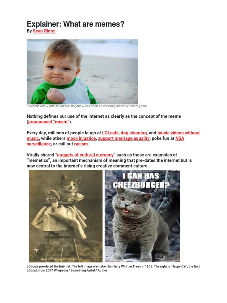 4B - What Are Memes PDF | PDF | Meme | Evolution