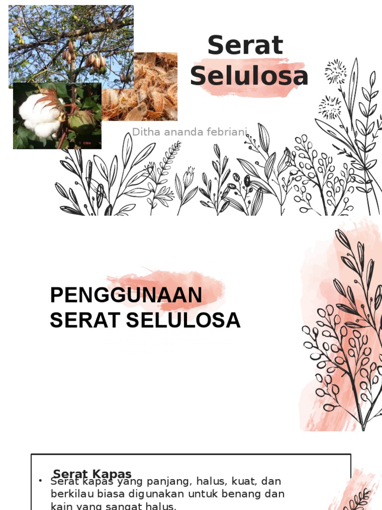 Penggunaan dan Sifat Serat Selulosa | PDF