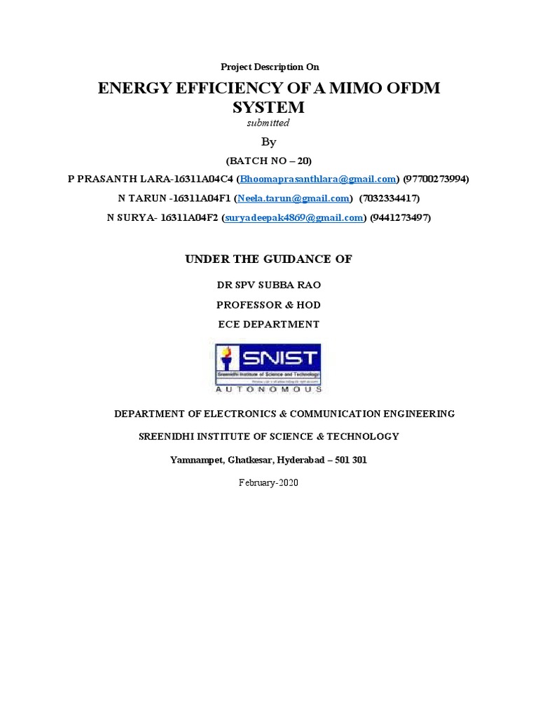 Step Slimbing Kishore | PDF | Mimo | Electronic Engineering