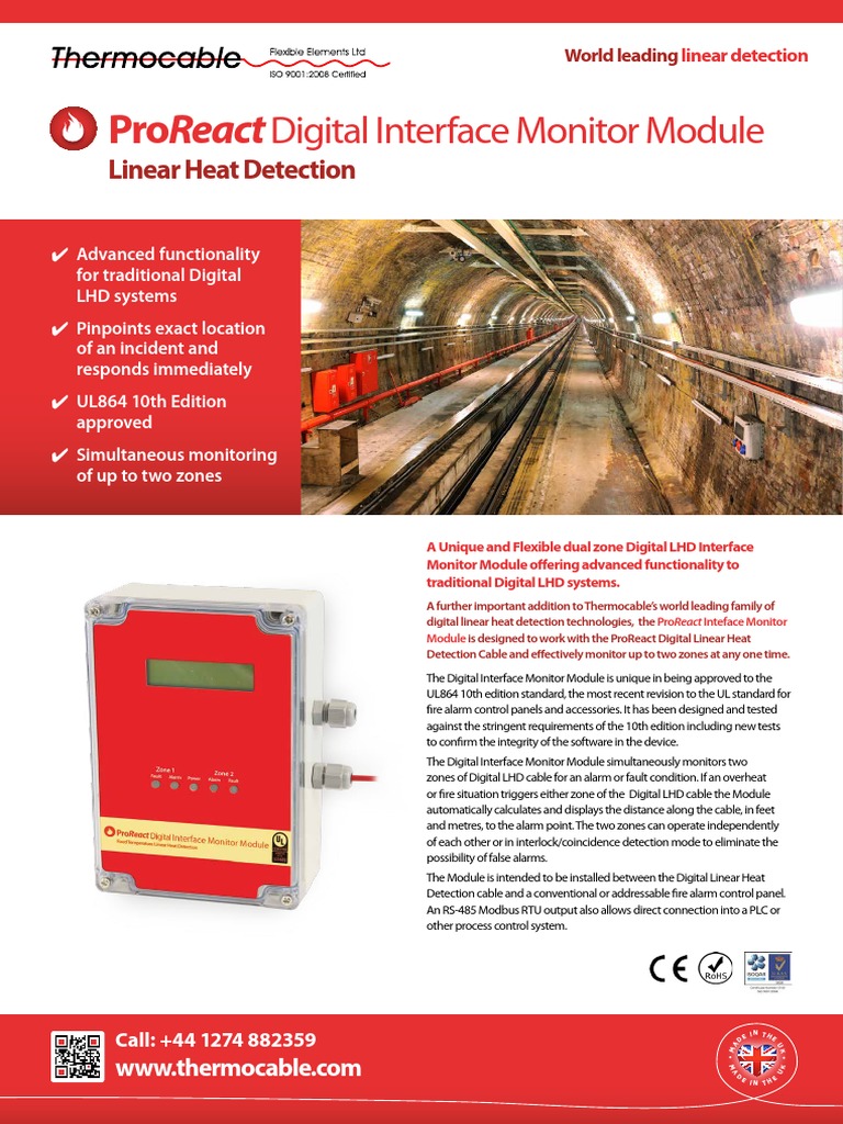 Thermocable ProReact DiMM | PDF | Computer Monitor | Systems Engineering