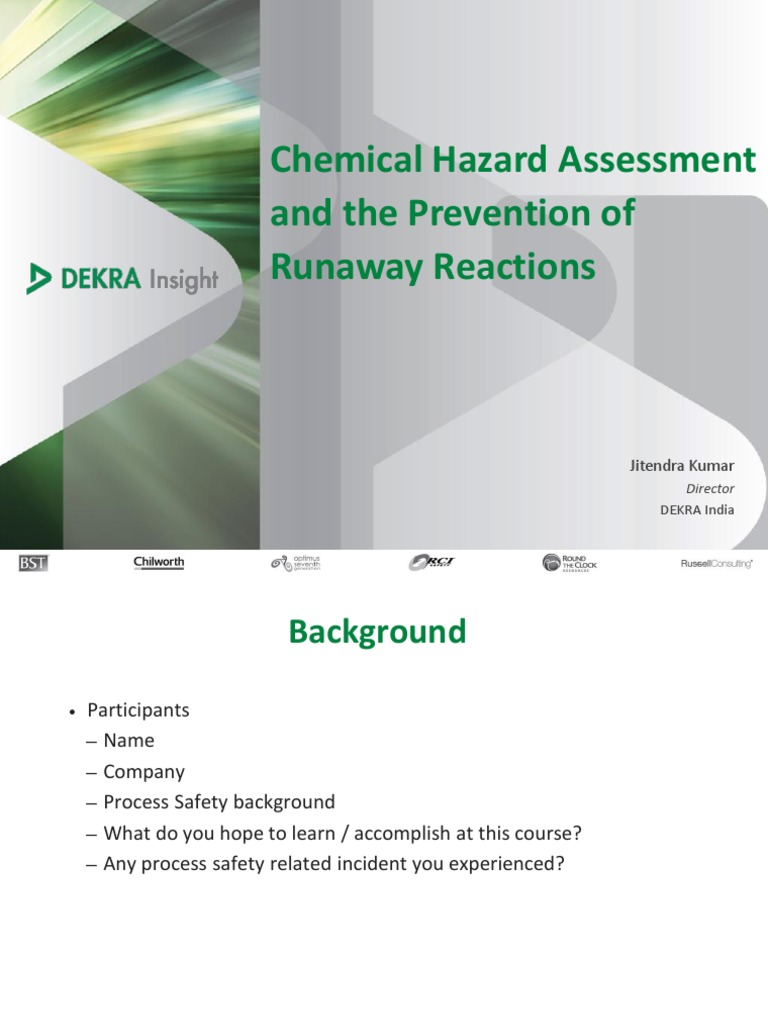 Prevention of Runaway Reaction | PDF | Differential Scanning ...