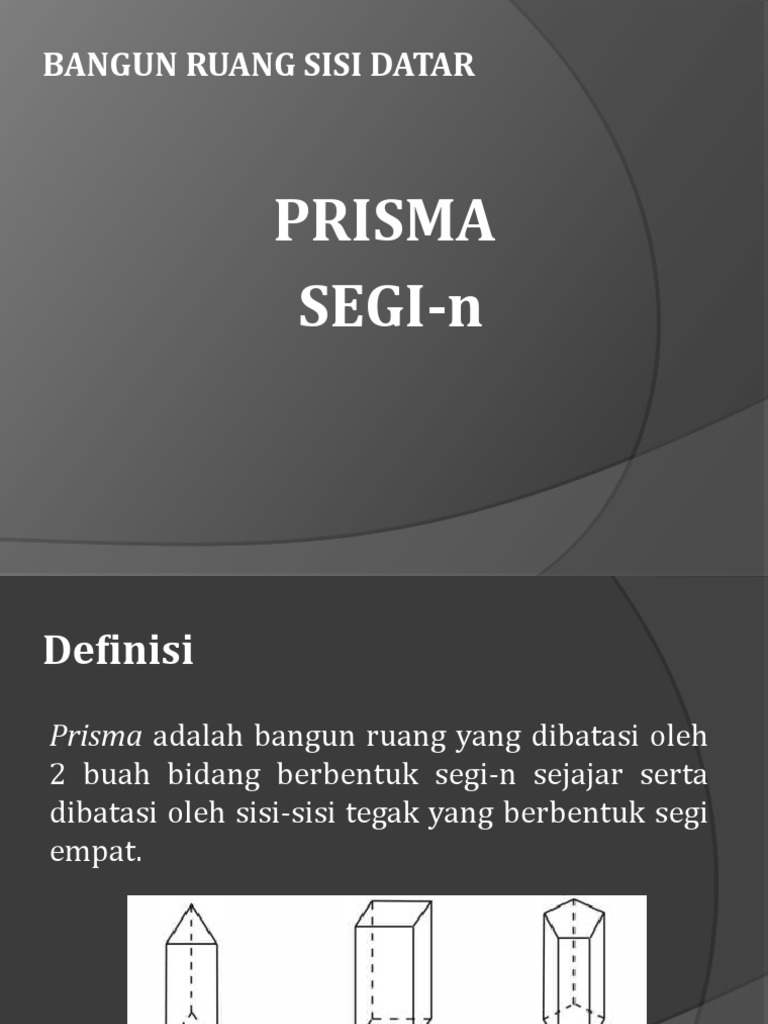Bangun Ruang Sisi Datar (Prisma Segi-N) | PDF