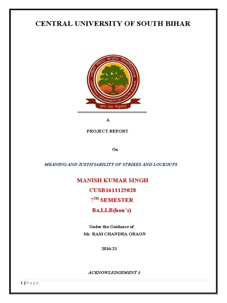 Analysis of Strikes and Lockouts: Exploring the Meaning, Causes ...