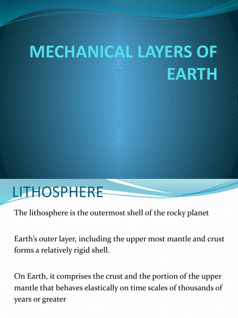 Mechanical Layers of Earth | PDF | Terrestrial Planets | Geology