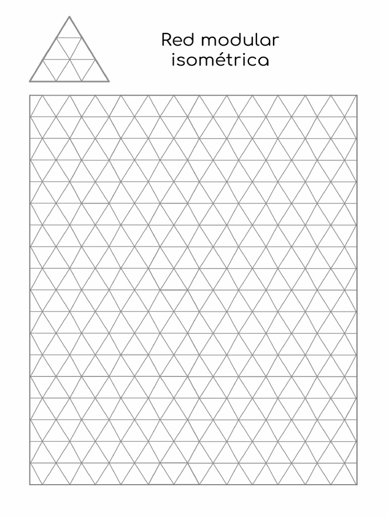 Red Modular Isométrica (Base Triangular) | PDF