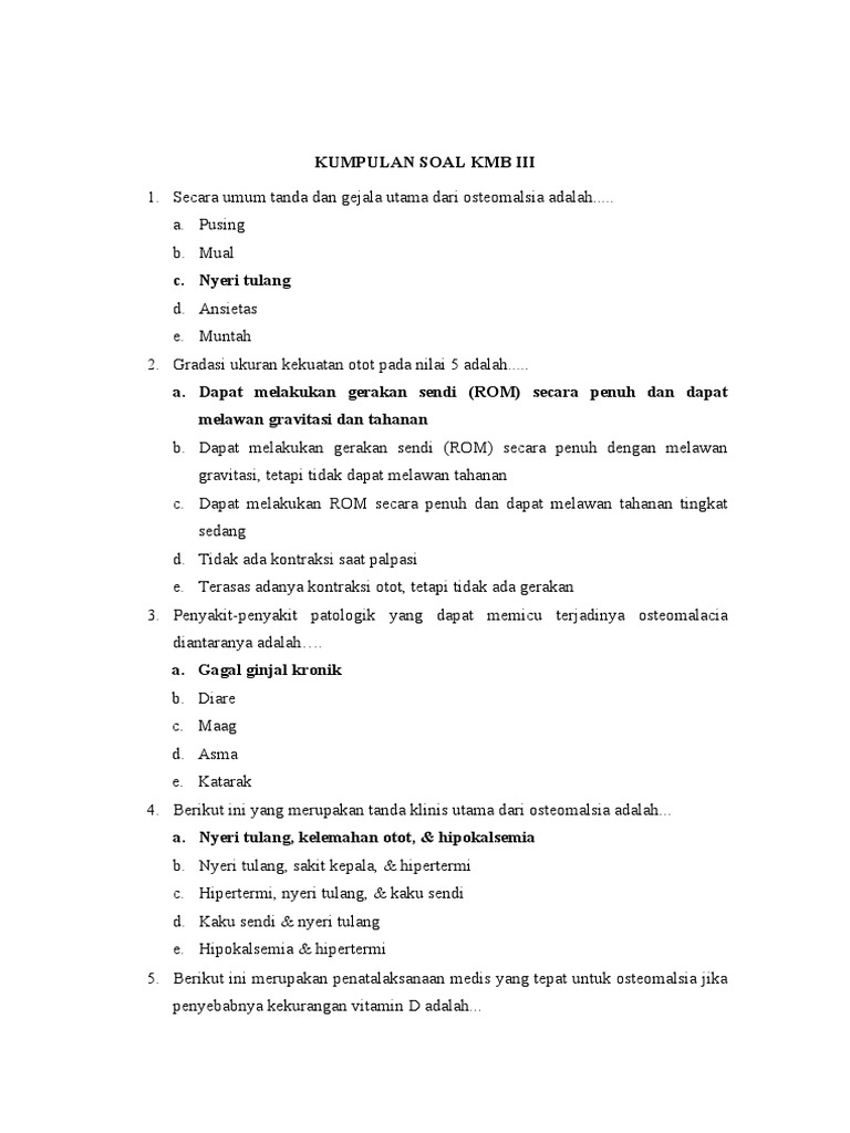 Soal KMB | PDF