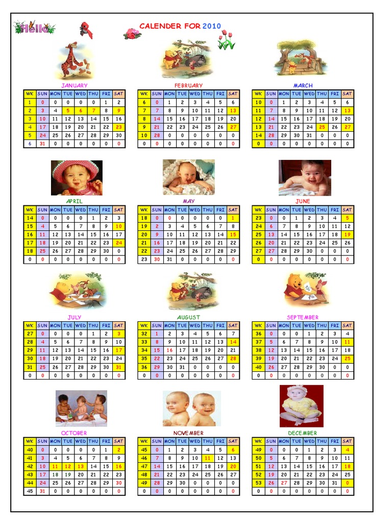 Lifetime Calendar | PDF