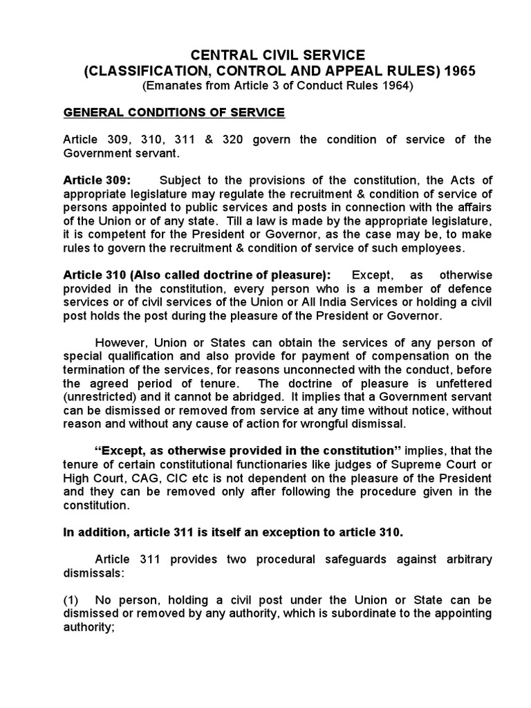 CCS (CCA) Rules | PDF | Remand (Detention) | Evidence (Law)