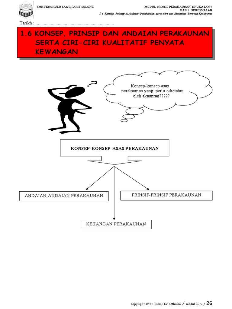 6 Konsep Dan Prinsip Perakaunan Asas | PDF