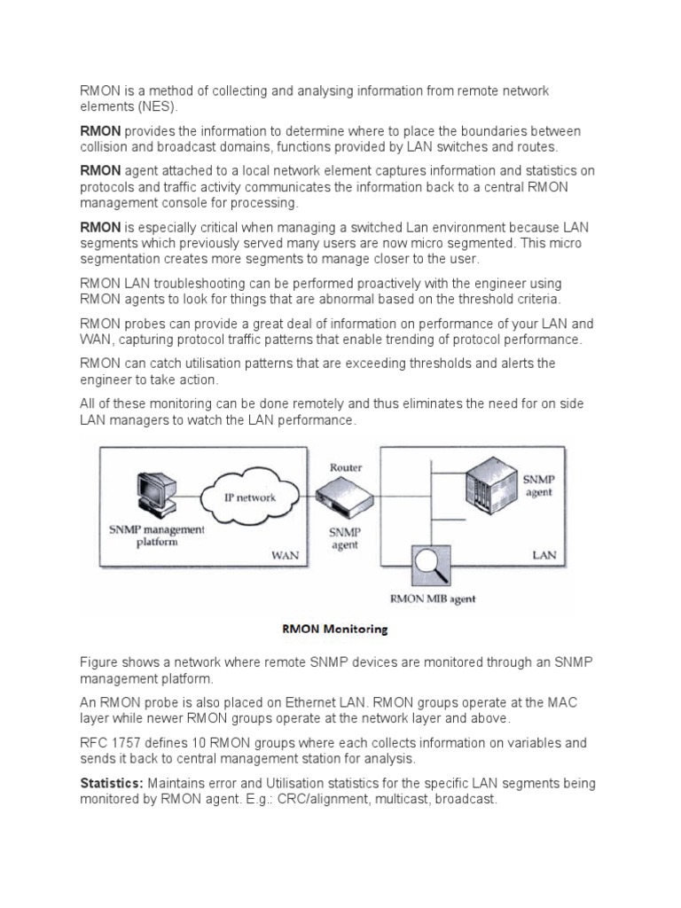 RMON | PDF | Computer Network | Information Technology Management
