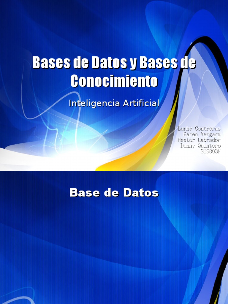 Bases de Datos y Bases de Conocimiento | PDF | Informática | Juegos y ...