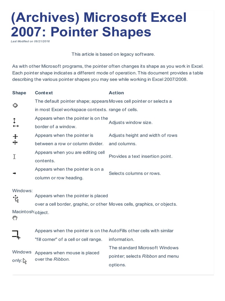 Archives Microsoft Excel 2007 Pointer Shapes Pdf 