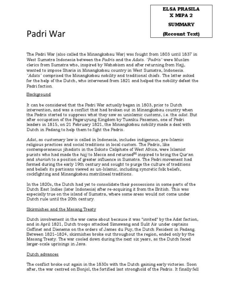 Padri War | PDF | Abrahamic Religions | Qur'an