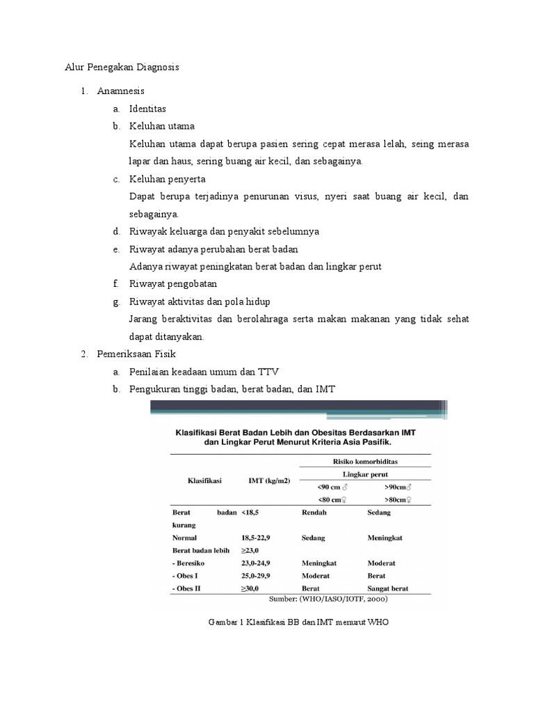 Alur Penegakan Diagnosis (Anamnesis Dan Pemfis) | PDF