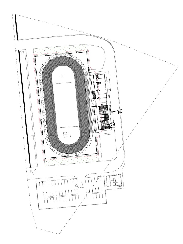 Ploting Gambar Rencana Arena Sepatu Roda PDF | PDF