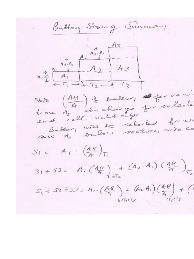 Lead Acid Battery Sizing Example For Check in ETAP Using Eta | Download ...