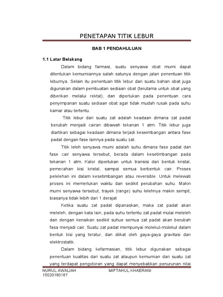 Penentuan Titik Lebur Asam Salisilat | PDF