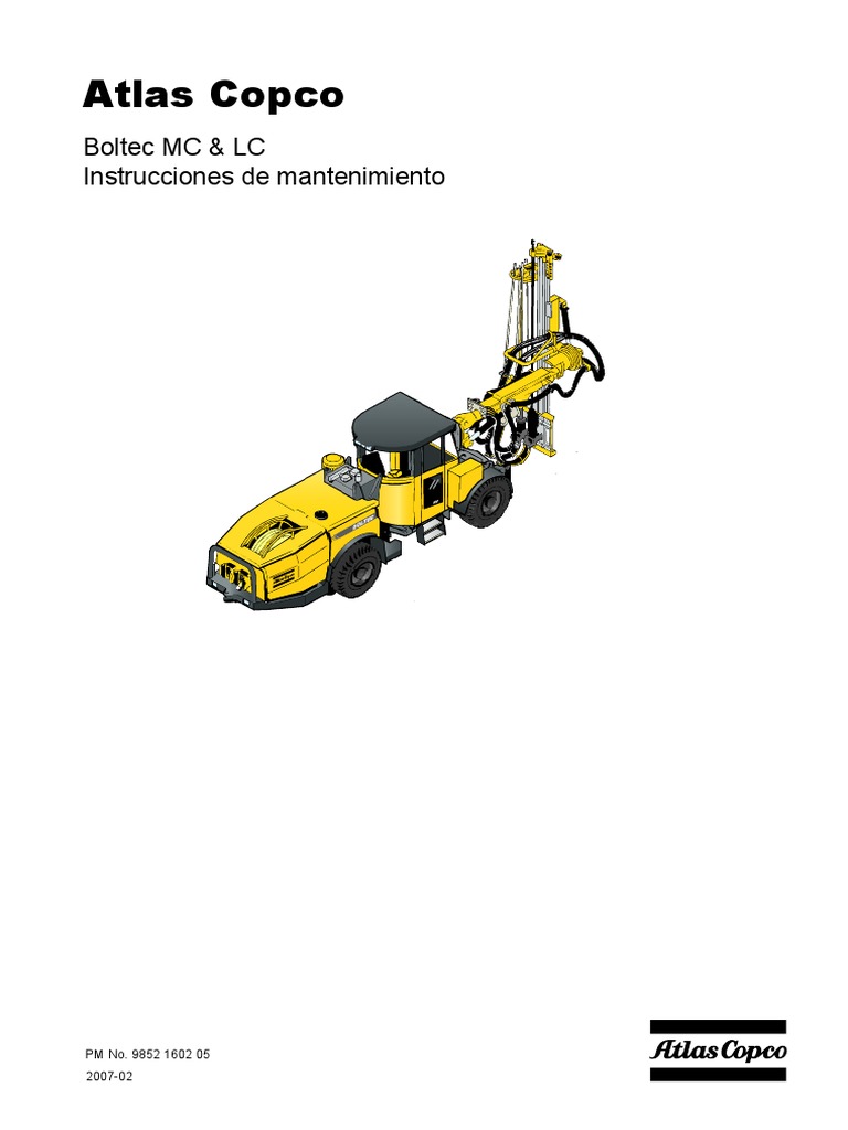Manual Mantenimiento Boltec MC | PDF | Transmisión (Mecánica) | Engranaje