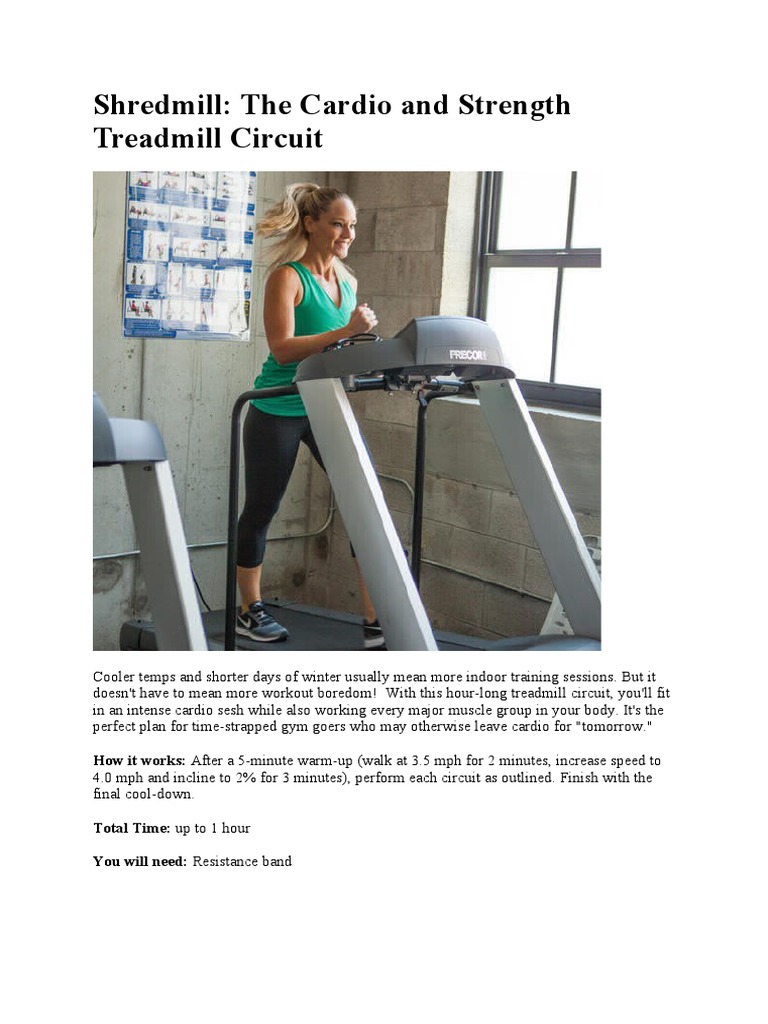 Treadmill Circuit | PDF | Arm | Aerobic Exercise
