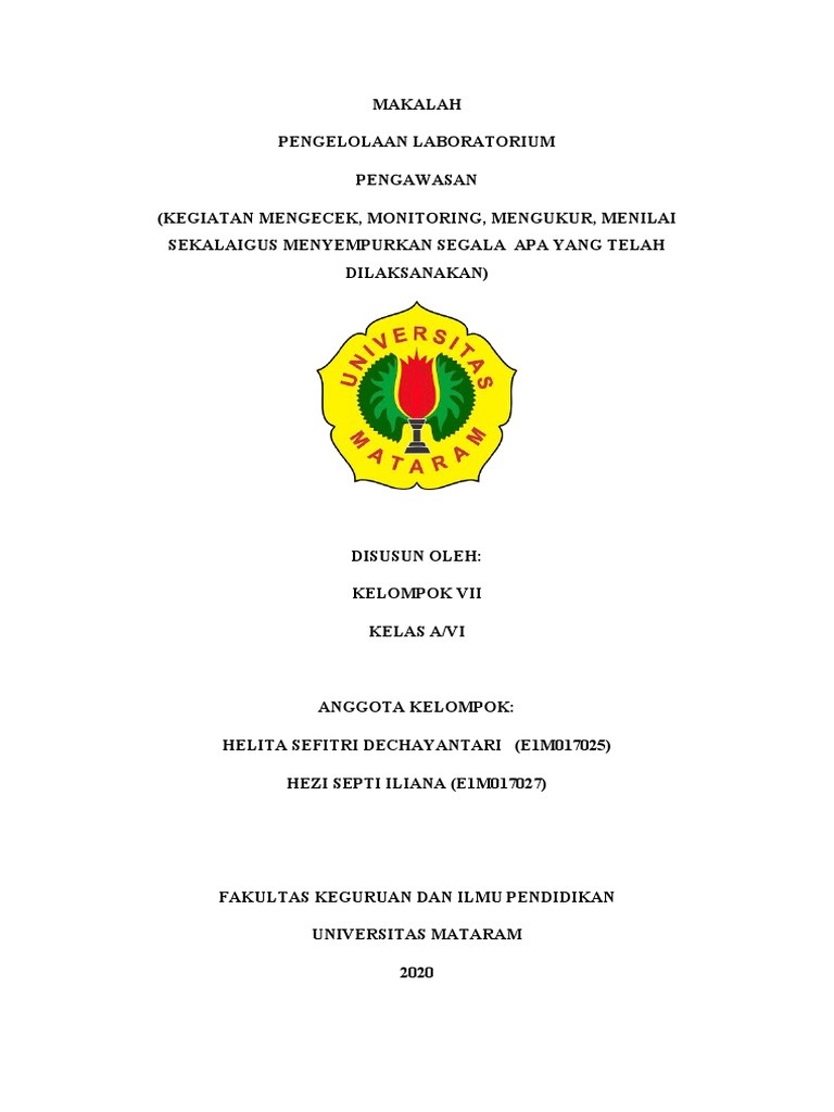 Makalah Penglab Pengawasan | PDF