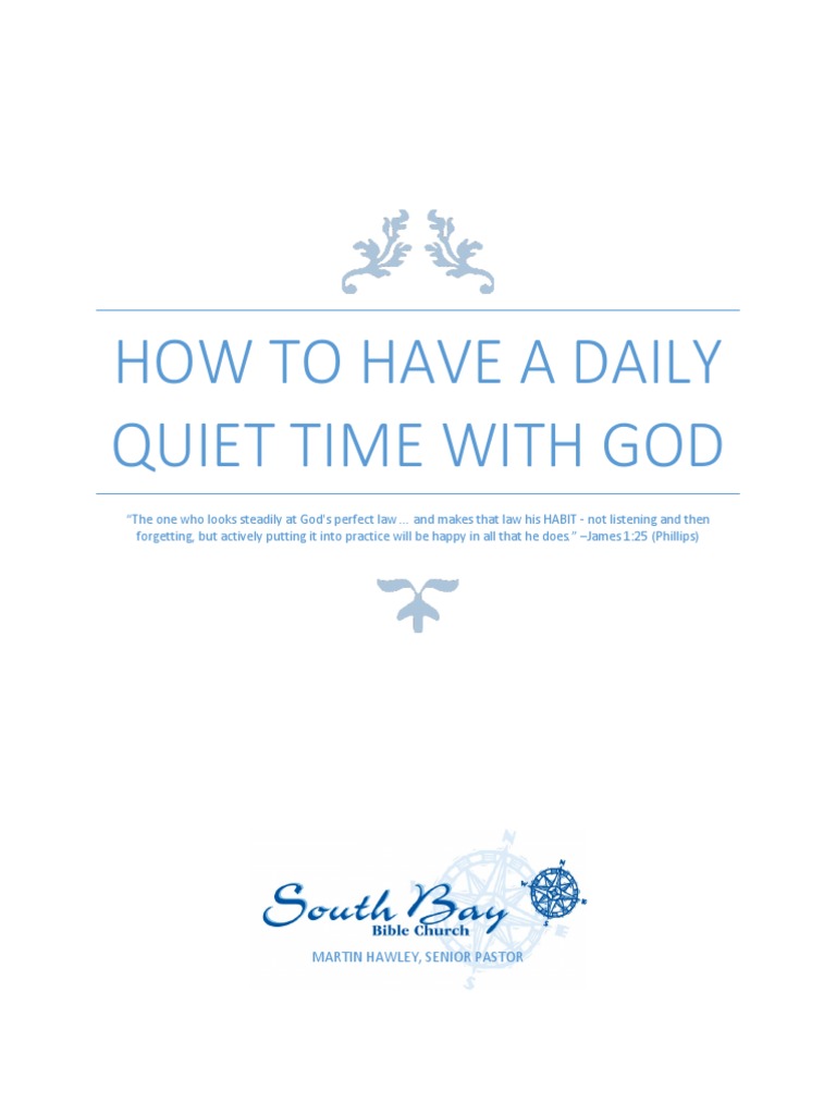 Daily Quiet Time with God Guide | PDF | Prayer | God